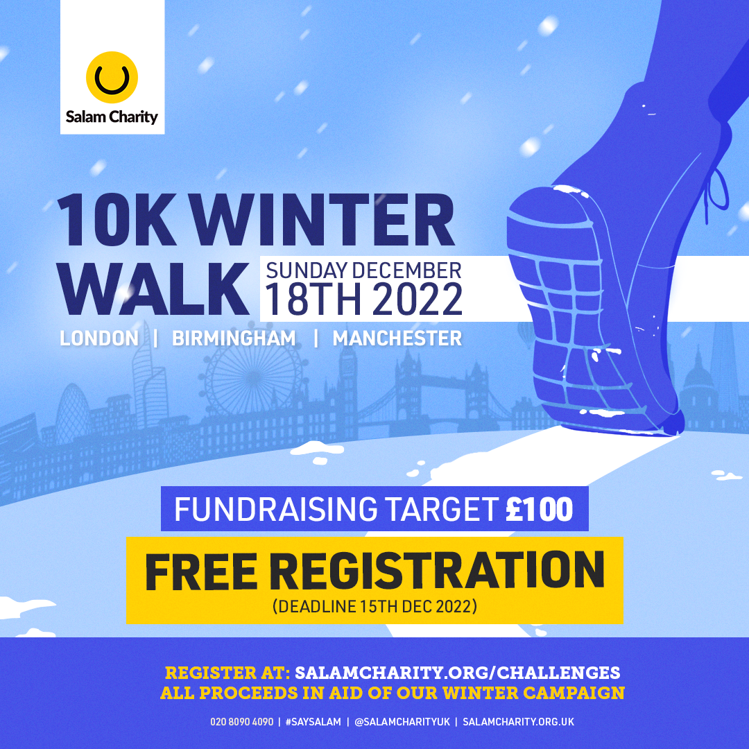 Salam Charity UK Challenges | 10k Winter Walk